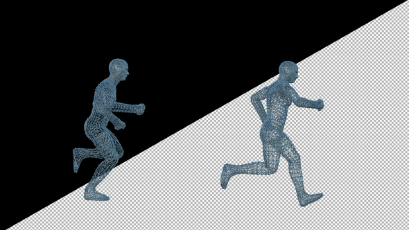 Wired Man Run Animation, Motion Graphics | VideoHive