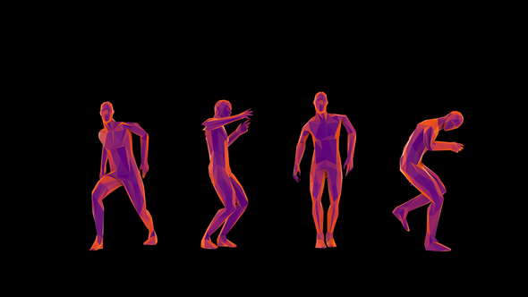 Low Poly Party Dancer, Motion Graphics | VideoHive