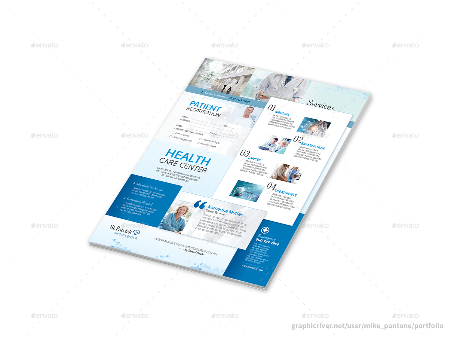 Medical Care Print Bundle, Print Templates | GraphicRiver