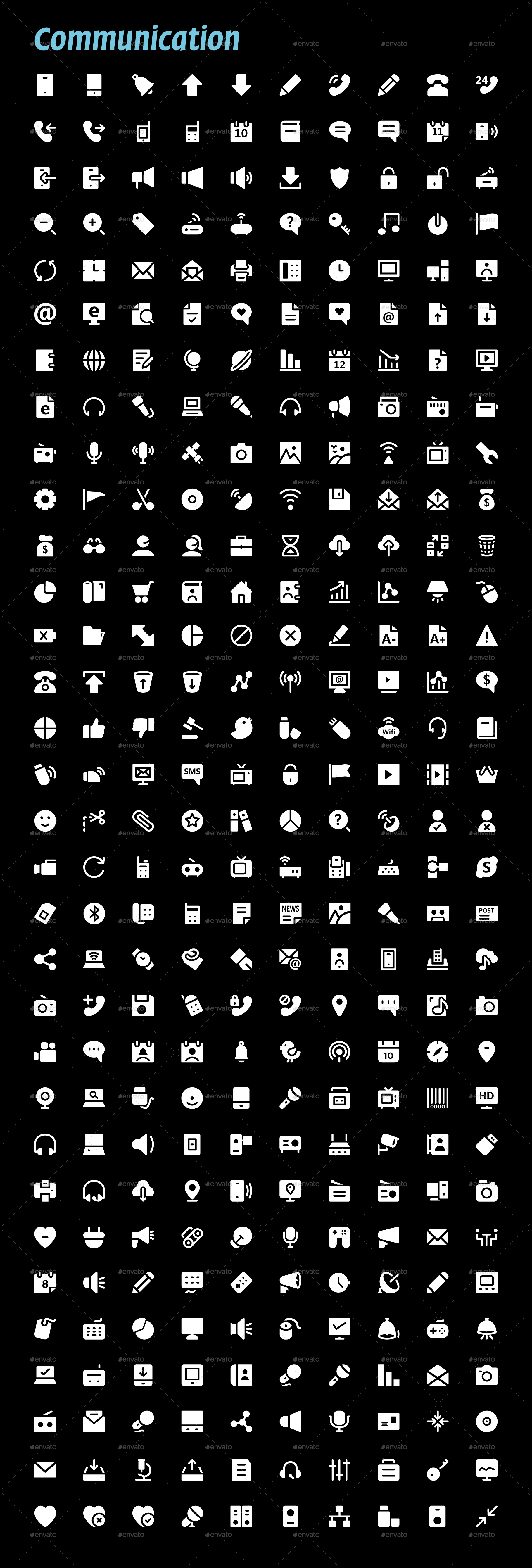7930 Glyph Icons, Icons | GraphicRiver
