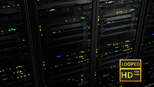 Dark Modern Working Data Servers, Motion Graphics | VideoHive