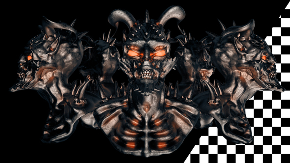 Devil Heads VJ Loop, Motion Graphics | VideoHive
