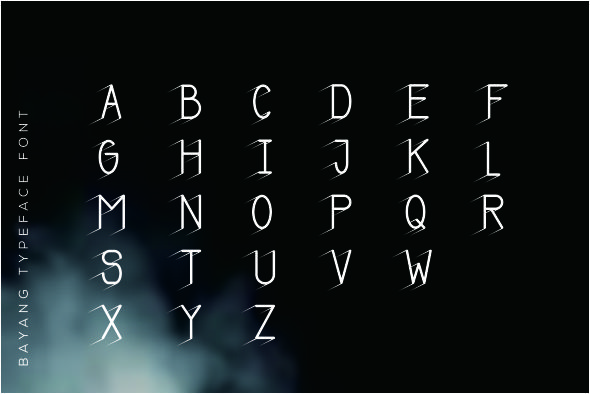 Bayangan font, Fonts | GraphicRiver