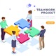 Teamwork Project Illustration, Vectors | GraphicRiver