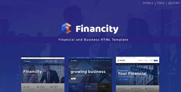 Financity - Business / Financial / Finance HTML Template by max-themes