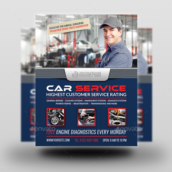 Car Services Flyer Template Vol.3, Print Templates | GraphicRiver