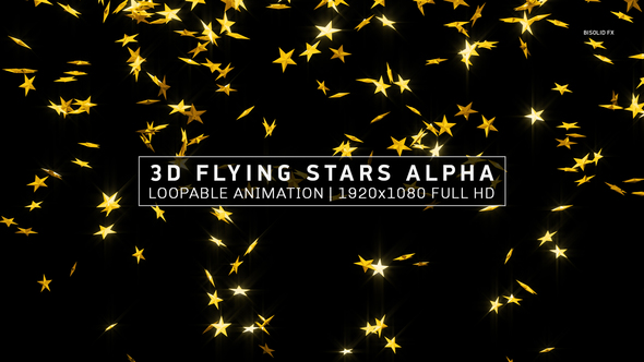 3D Flying Stars, Motion Graphics | VideoHive