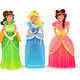 Princesses Cartoon Set, Vectors | GraphicRiver