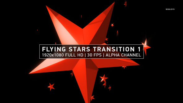 Flying Stars Transition 1, Motion Graphics | VideoHive