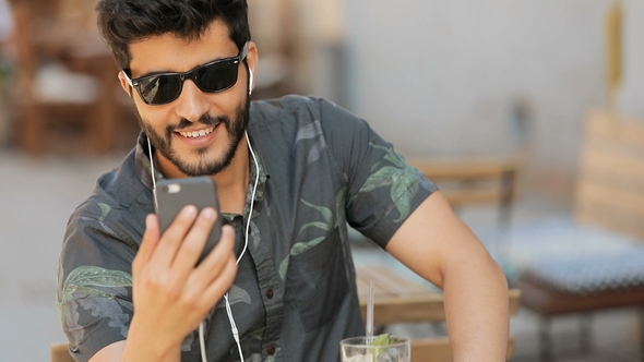 Man Having Video Call in Street, Stock Footage | VideoHive