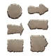 Stone Move Direction Panels and Blocks Isolated, Vectors | GraphicRiver