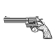 Vintage Revolver Handgun Template, Vectors | GraphicRiver