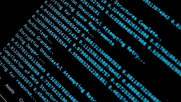 Computer Programming Code Running 1288, Stock Footage | VideoHive