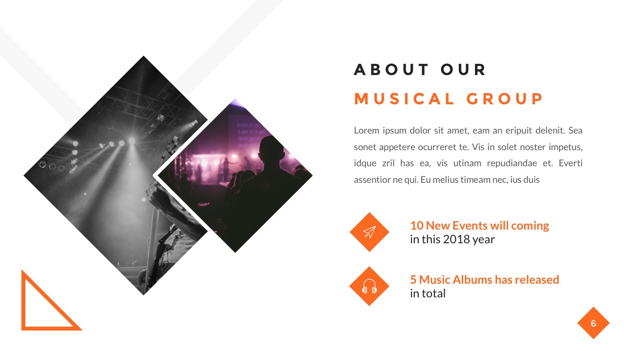 Musica - Music And Band PowerPoint Template, Presentation Templates