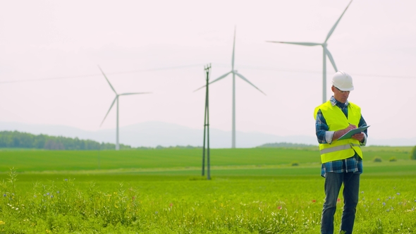 Wind Turbine Inspection, Stock Footage | VideoHive