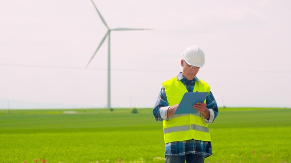 Wind Turbine Inspection, Stock Footage | VideoHive