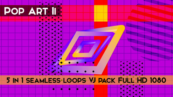 Pop Art II VJ Loops, Motion Graphics | VideoHive