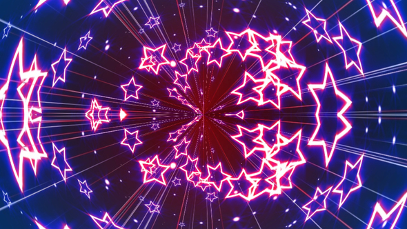 USA Start Burst Loop Background, Motion Graphics | VideoHive