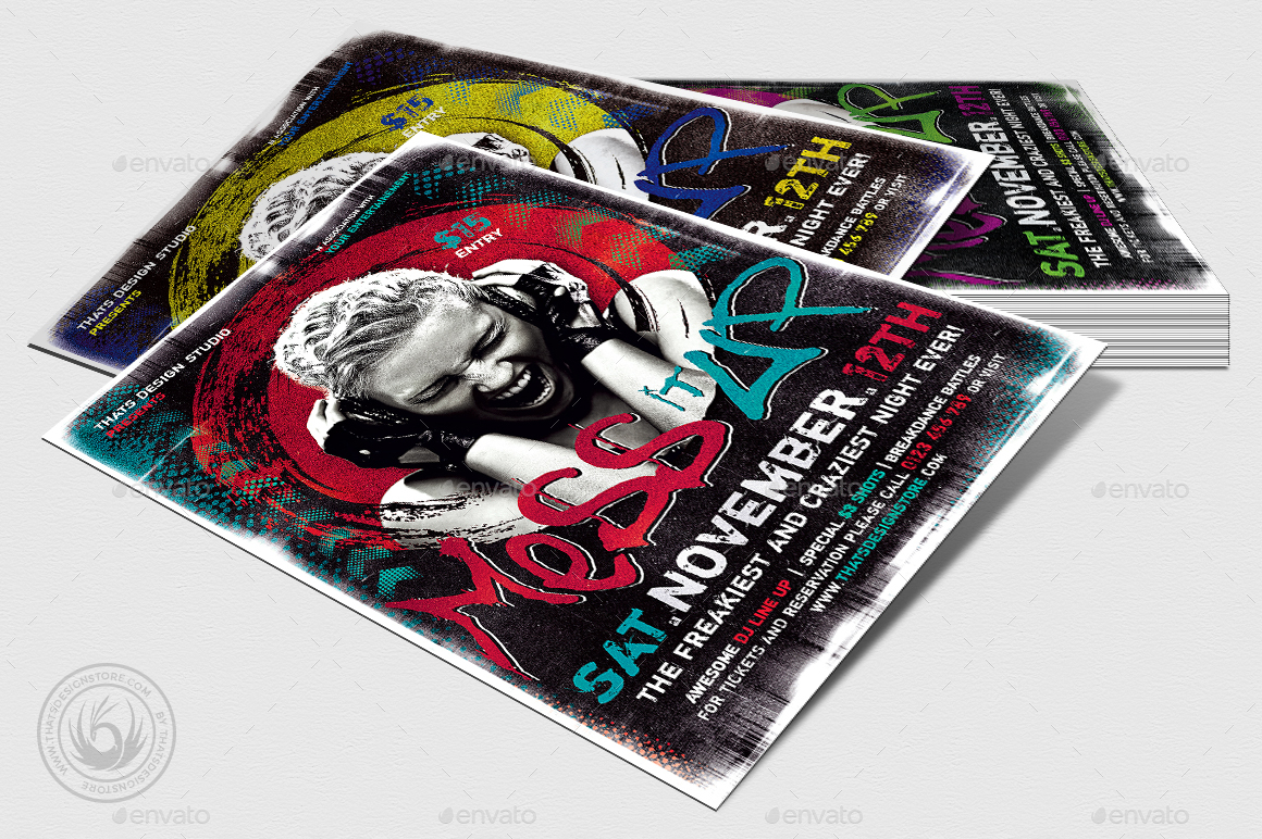 Mess it Up Flyer Template, Print Templates | GraphicRiver