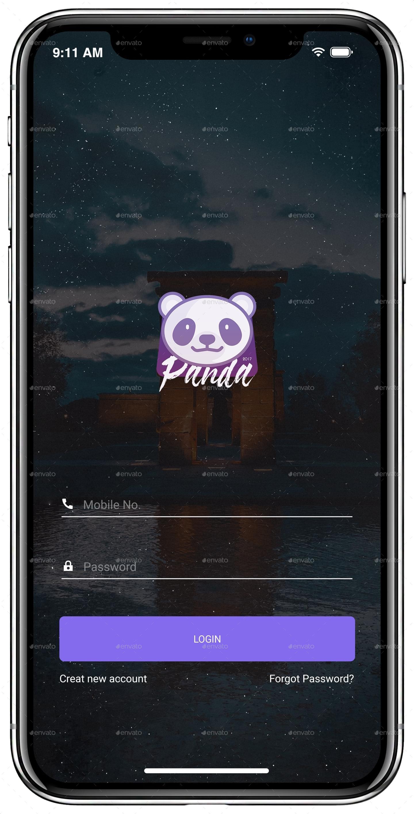 Panda Mobile UI Kit by sgeorge699 | GraphicRiver