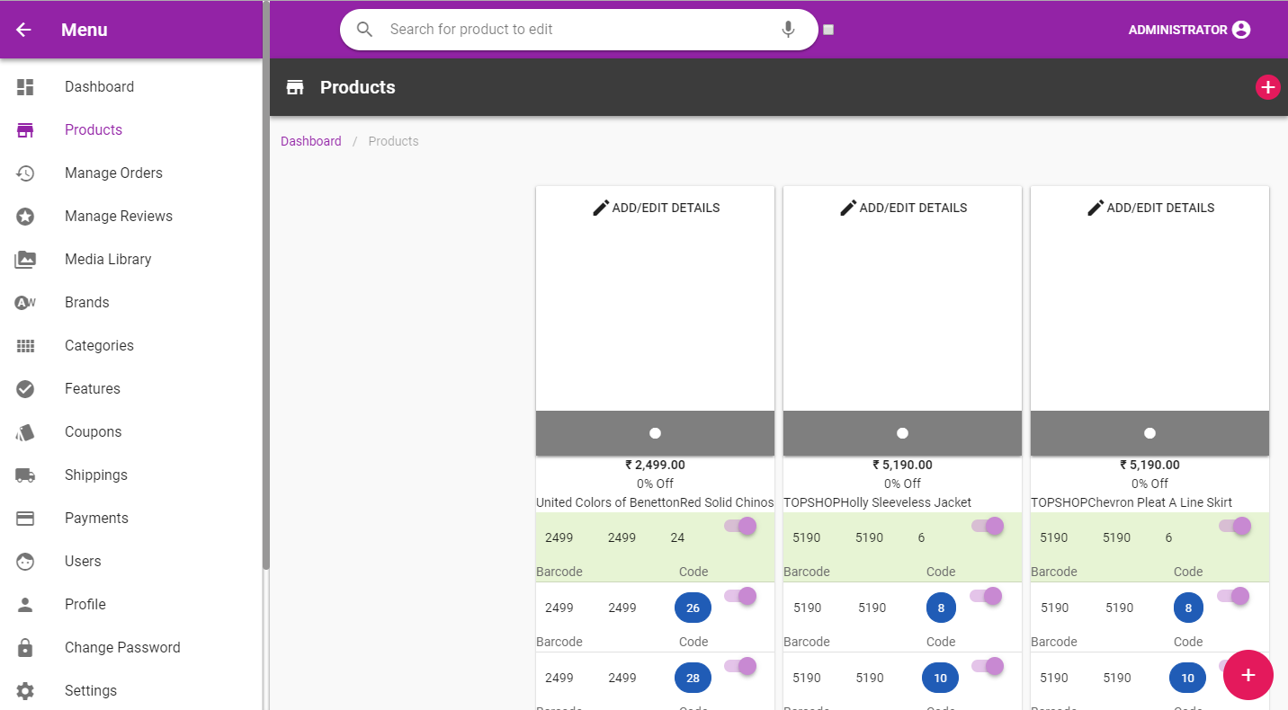 Arialshop - Javascript eCommerce Website With Modern Features by itswadesh