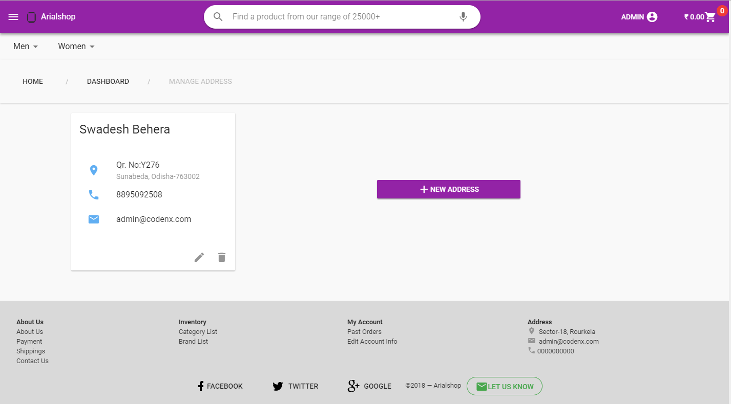 Arialshop - Javascript eCommerce Website With Modern Features by itswadesh