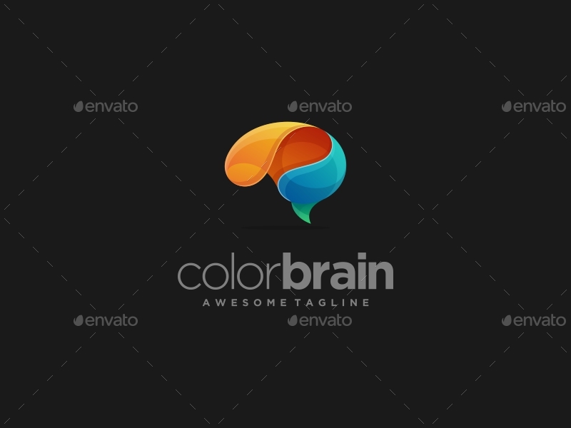 Brain Colors Logo Template, Logo Templates | GraphicRiver