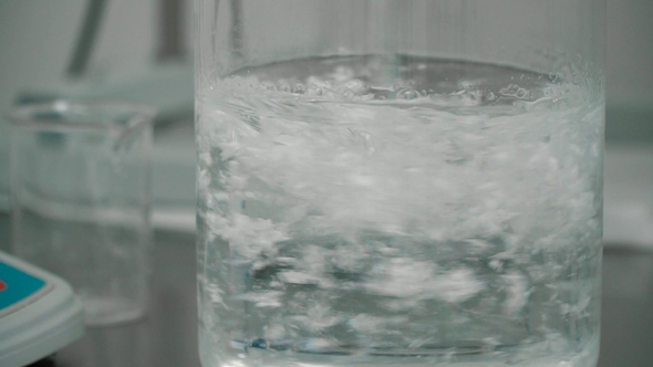 Mixing Powder and Liquid in Laboratory, Stock Footage | VideoHive