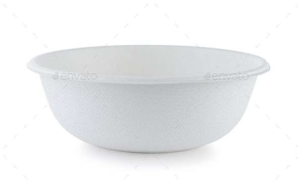 paper bowl on white background Stock Photo by sommai | PhotoDune