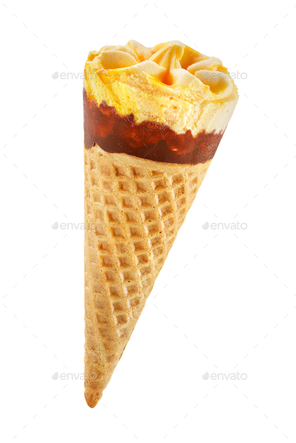 Yellow ice cream Stock Photo by Ha4ipuri | PhotoDune