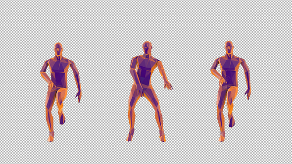 Low Poly Dance Loop, Motion Graphics | VideoHive