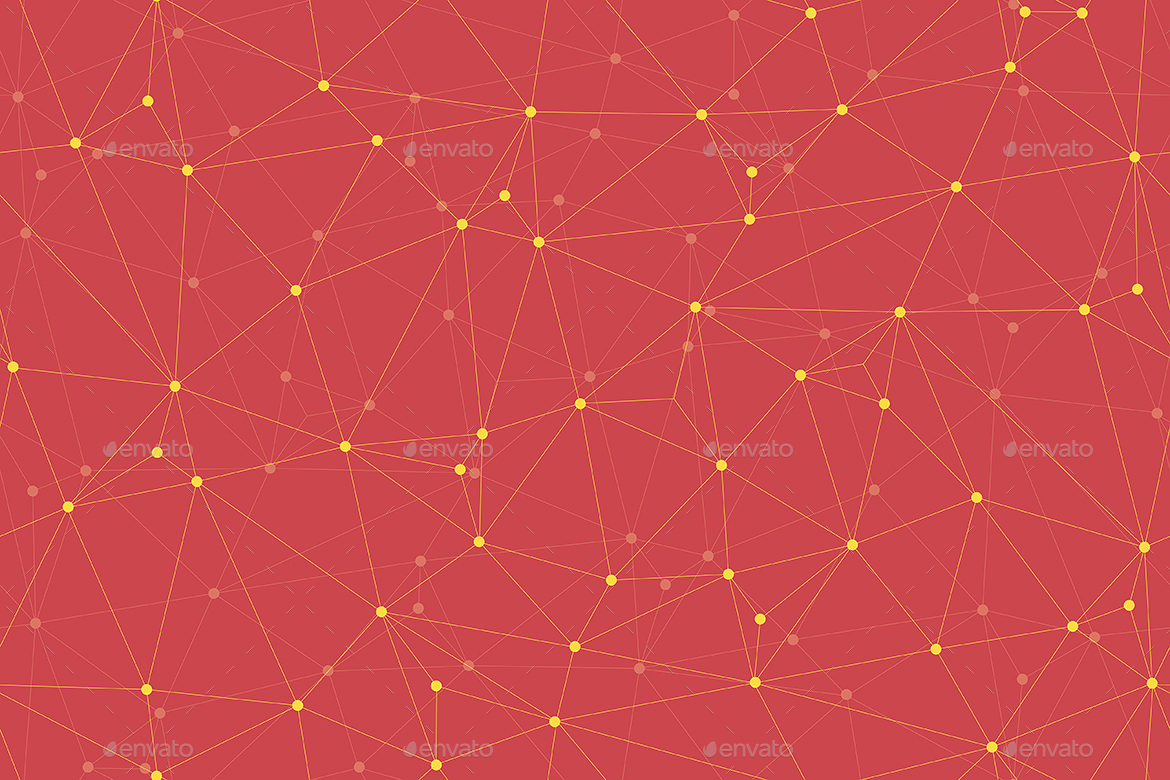 Outline Polygonal Confusion with Connected Dots Seamless Patterns, Graphics
