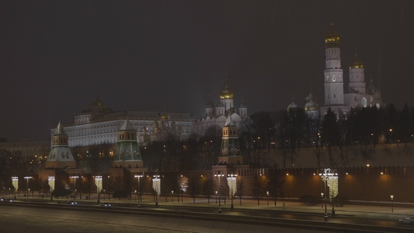 Sunny Summer Day Moscow River Bay Kremlin Night, Stock Footage | VideoHive