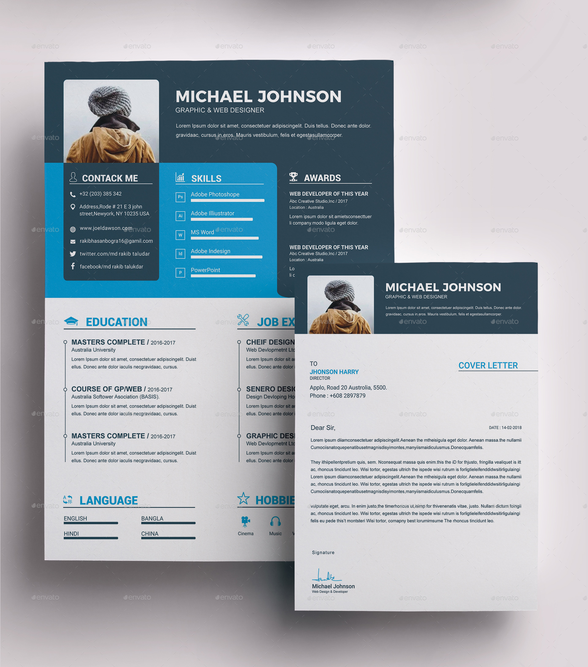 Resume Bundle, Print Templates | GraphicRiver