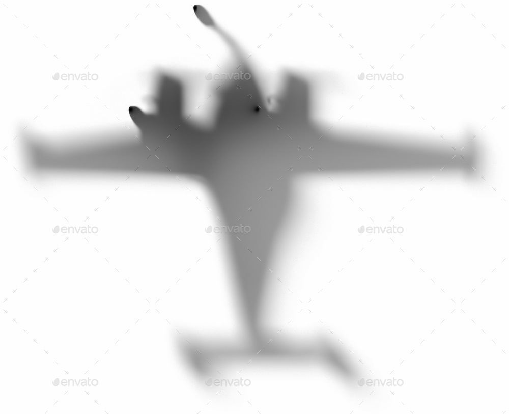 3D Shadow - Airplane 07 by Tyrian_Purple | 3DOcean