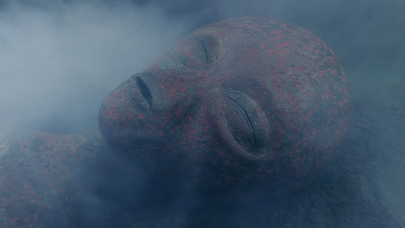 Alien Burnt Up In Smoking UFO Crash, Stock Footage | VideoHive