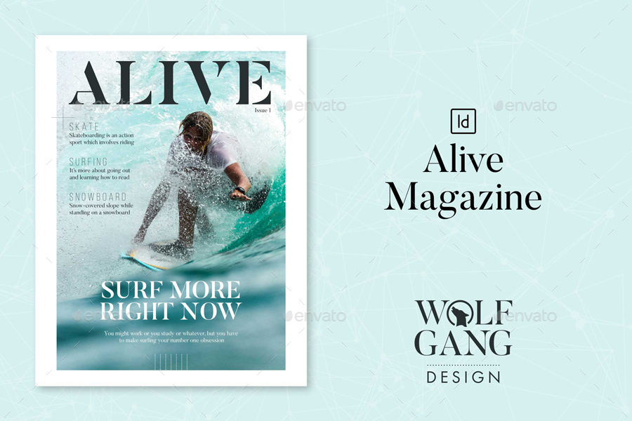 Alive Magazine Template, Print Templates | GraphicRiver