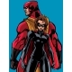 Superhero Couple Back to Back, Vectors | GraphicRiver
