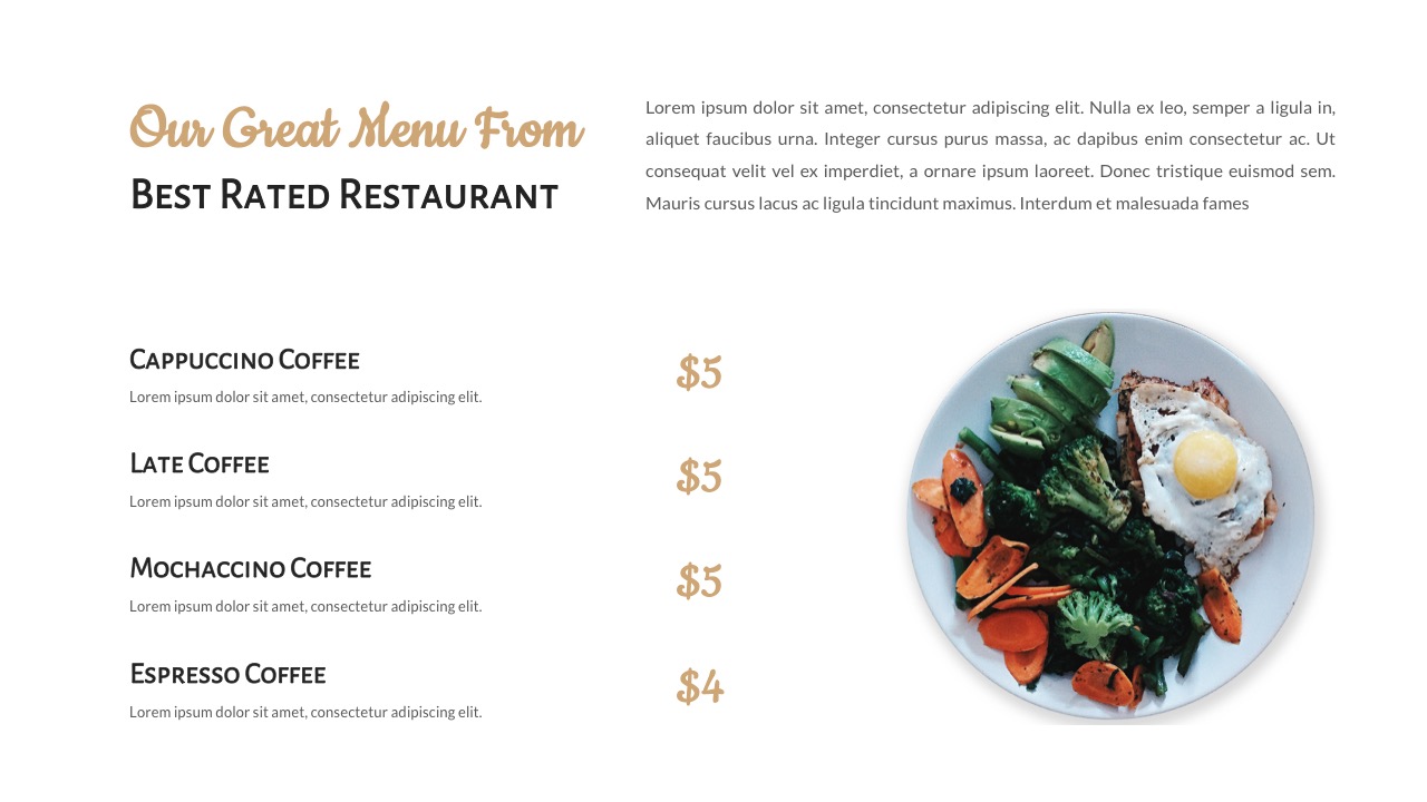 Foody - Food And Restaurant PowerPoint Template, Presentation Templates