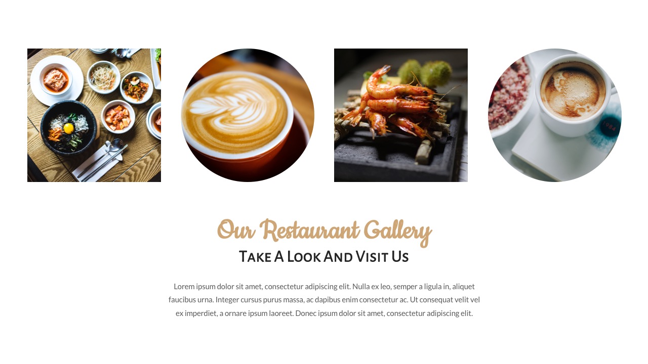Foody - Food And Restaurant Google Slides Template, Presentation Templates