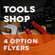 Tools Shop Flyers – 4 Options, Print Templates | GraphicRiver