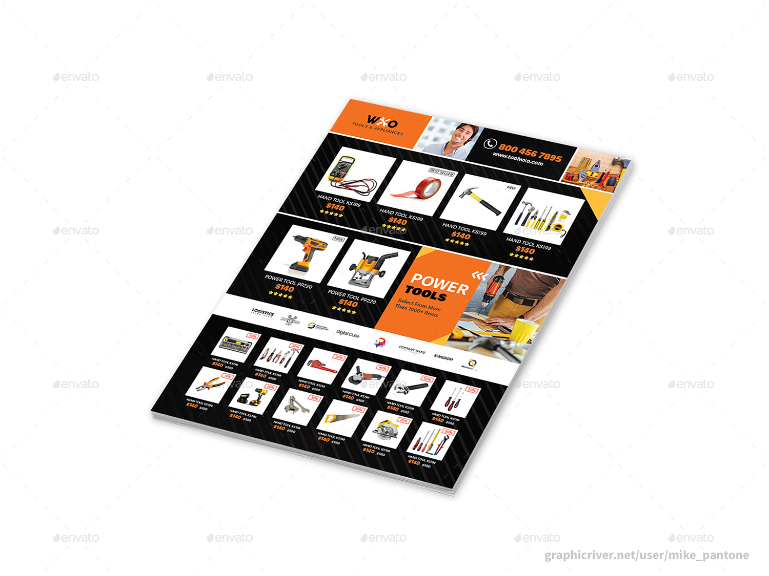 Tools Shop Flyers – 4 Options, Print Templates | GraphicRiver