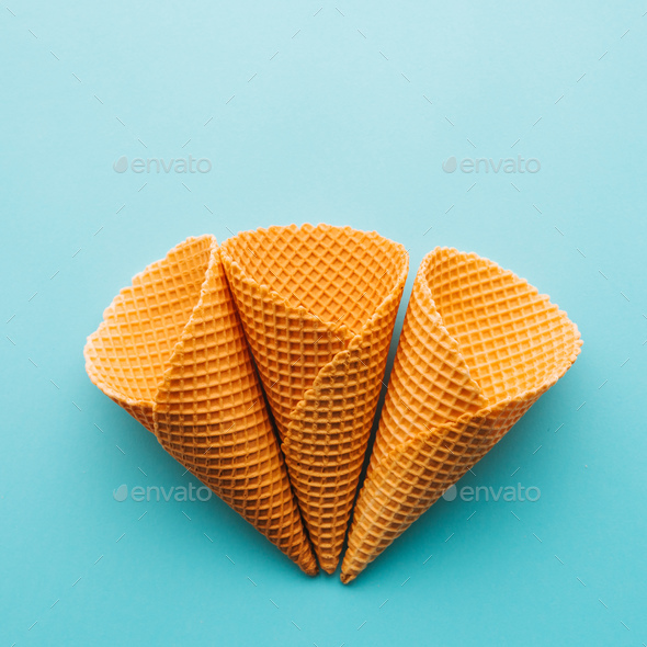 Three ice cream cones Stock Photo by stevanovicigor | PhotoDune