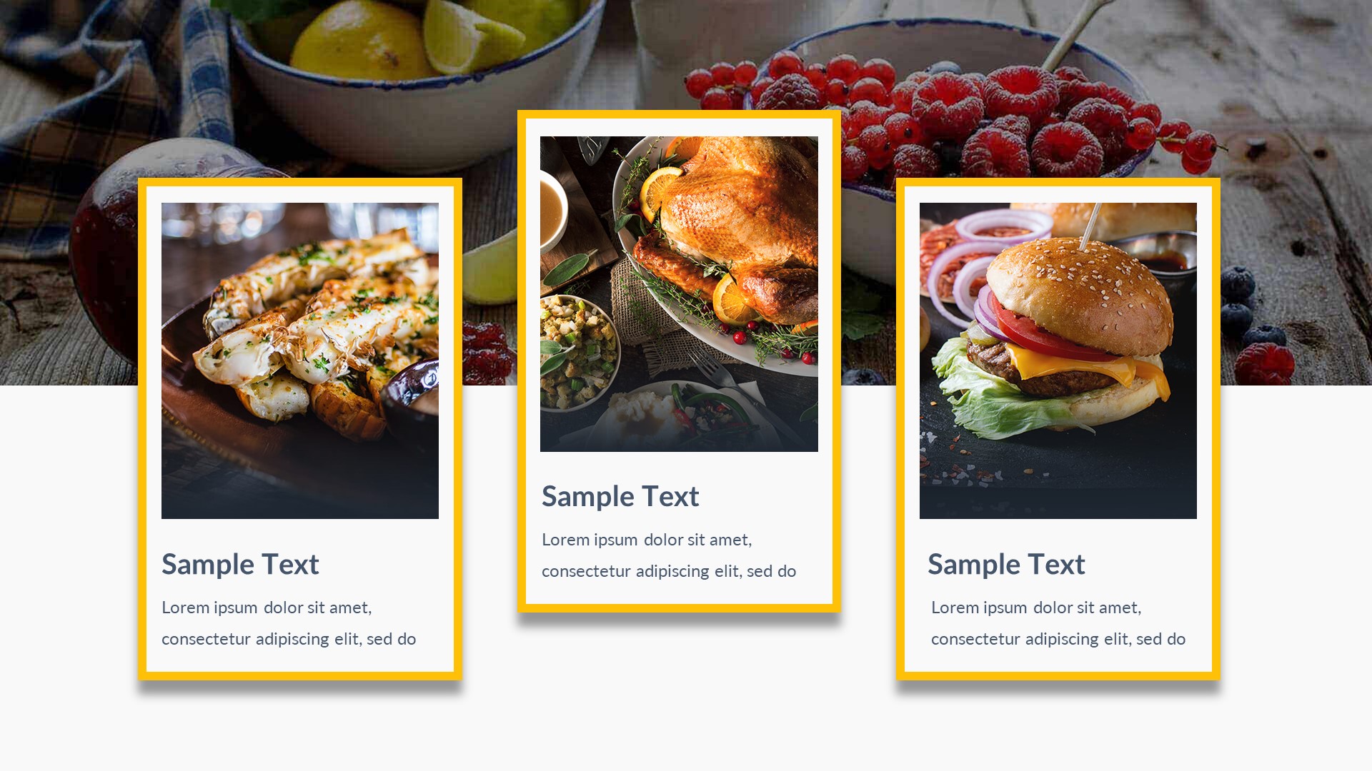 Tring Food Multipurpose PowerPoint Template, Presentation Templates