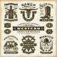 Vintage Western Labels and Badges Set, Vectors | GraphicRiver
