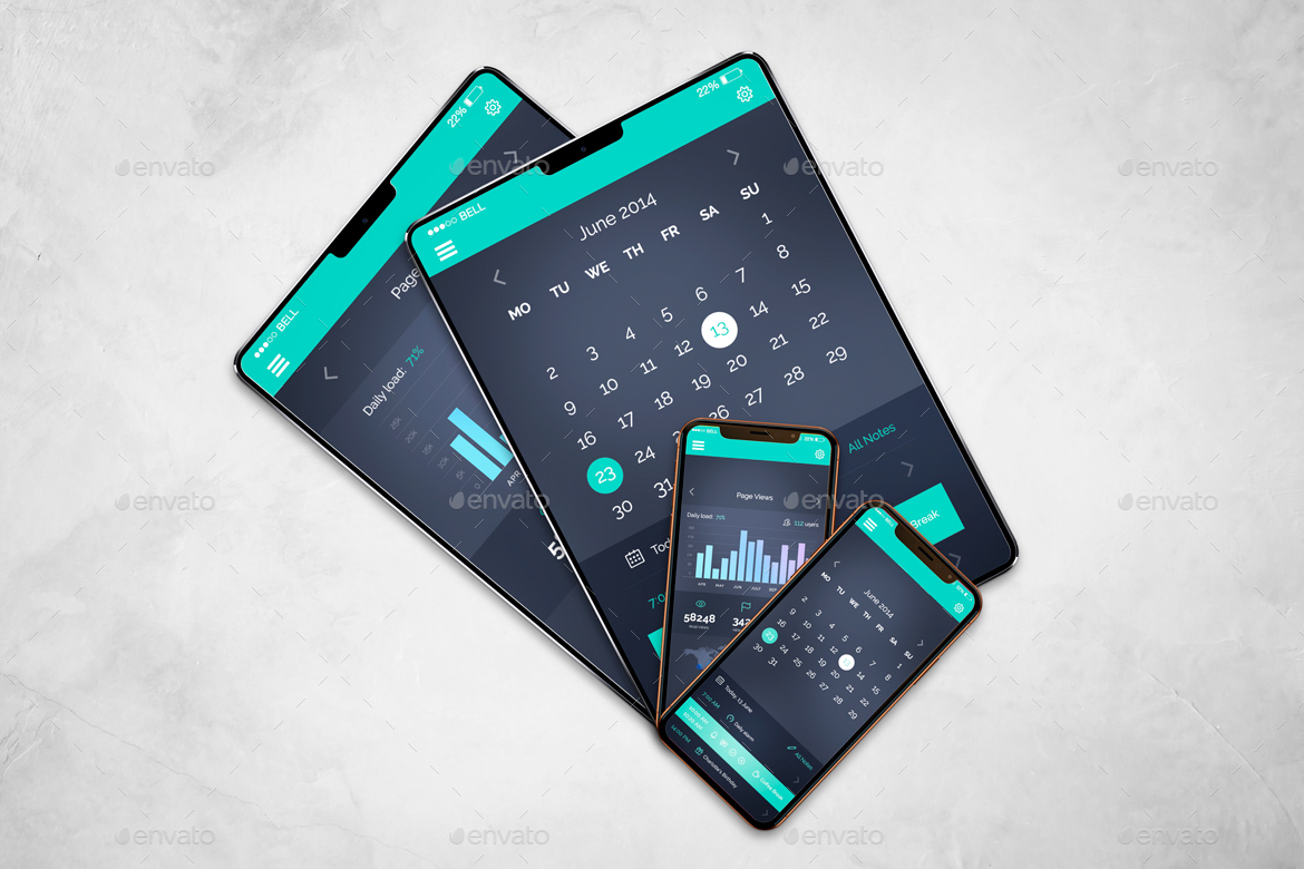 Phone & Pad X Mockup V.2, Graphics | GraphicRiver