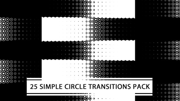 25 Simple Circle Transitions Pack, Motion Graphics | VideoHive