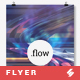 Flow - Minimal Party Flyer / Poster Artwork Template A3, Print Templates
