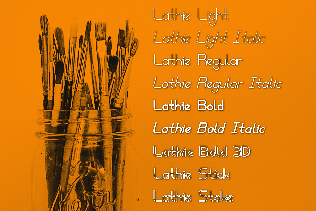 Lathie Font, Fonts | GraphicRiver