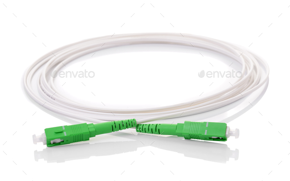 Fiber optic cable on white background Stock Photo by sommai | PhotoDune